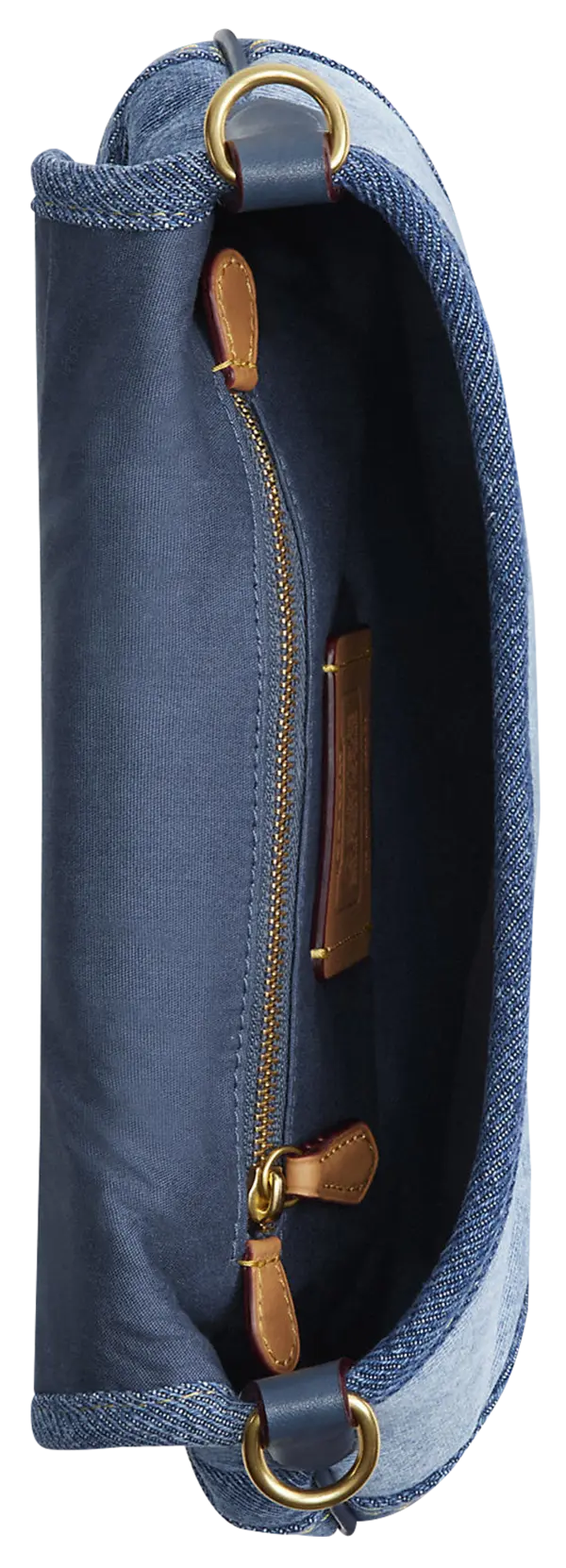 Coach Soho Bag In Repurposed Denim - Brass/Blue Multi | Editorialist